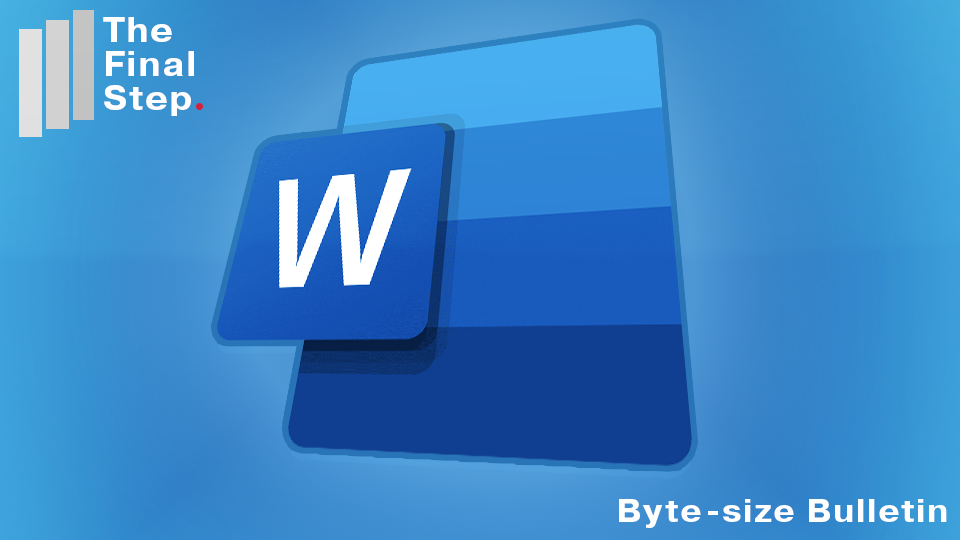 Using a non-breaking space in Word