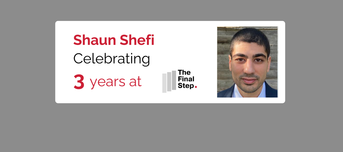 Shaun Shefi celebrates his 3rd anniversary at The Final Step